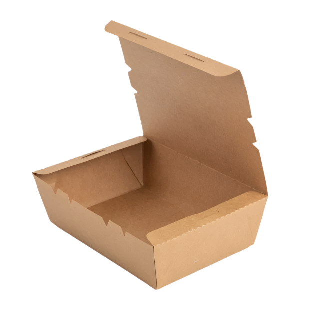 Kraft Paper Food Container (200pcs) | 2100ml | — Element Packaging ...